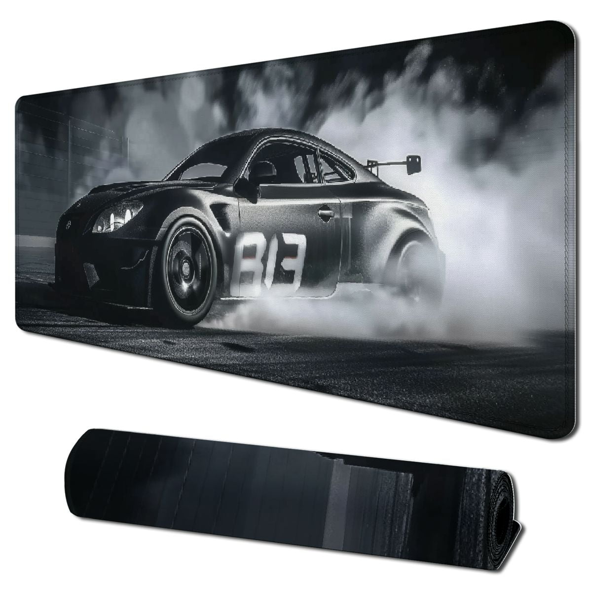 Ullo0ord Car Large Mouse Pad Gaming Mousepad Japanese JDM Car Black ...
