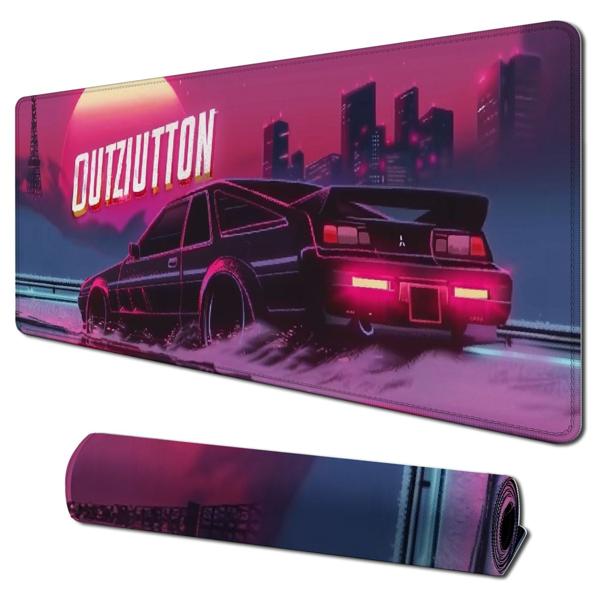 Ullo0ord Car Large Mouse Pad Gaming Mousepad Japanese JDM Car Desk Mat ...