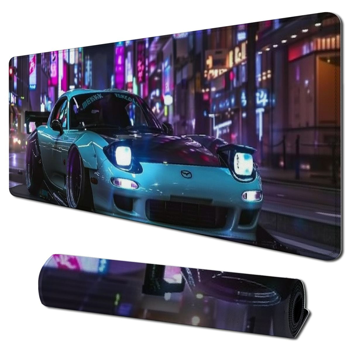 Ullo0ord Car Rx7 Thick Tires Jump Lights Large Gaming Mouse Pads Non ...
