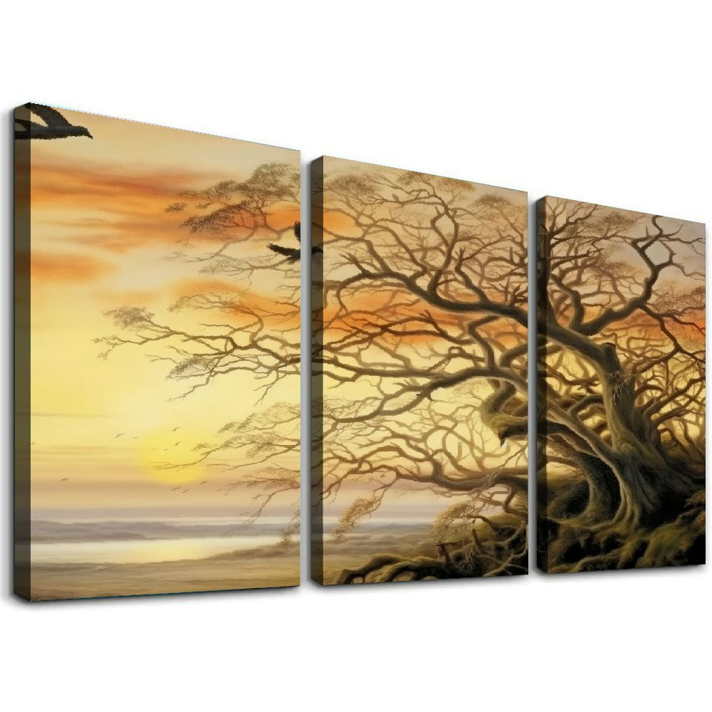 Ullo0ord Caspar David Friedrich The Tree of Crows Poster Tree Landscape ...