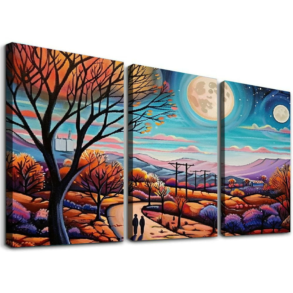 Ullo0ord Country Town Poster, Museum quality Country Roads Poster ...