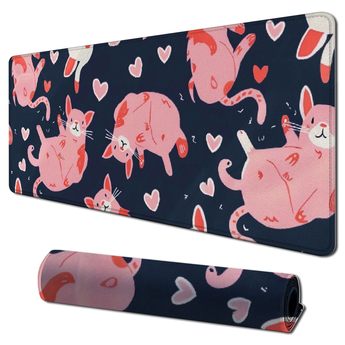 Ullo0ord Cute Cartoon Axolotl Hearts Large Mouse Pad, Gaming Mouse Pad ...