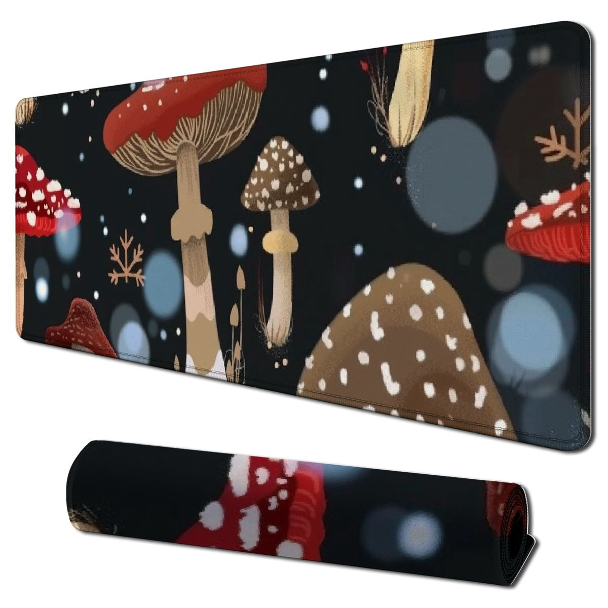Ullo0ord Cute Desk Mat Various Mushrooms Mouse Pad,Extended Large ...