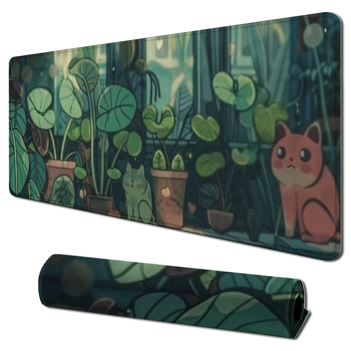 Ullo0ord Cute Frog Mouse Pad with Kawaii Green Decor Pain Relief Mat ...