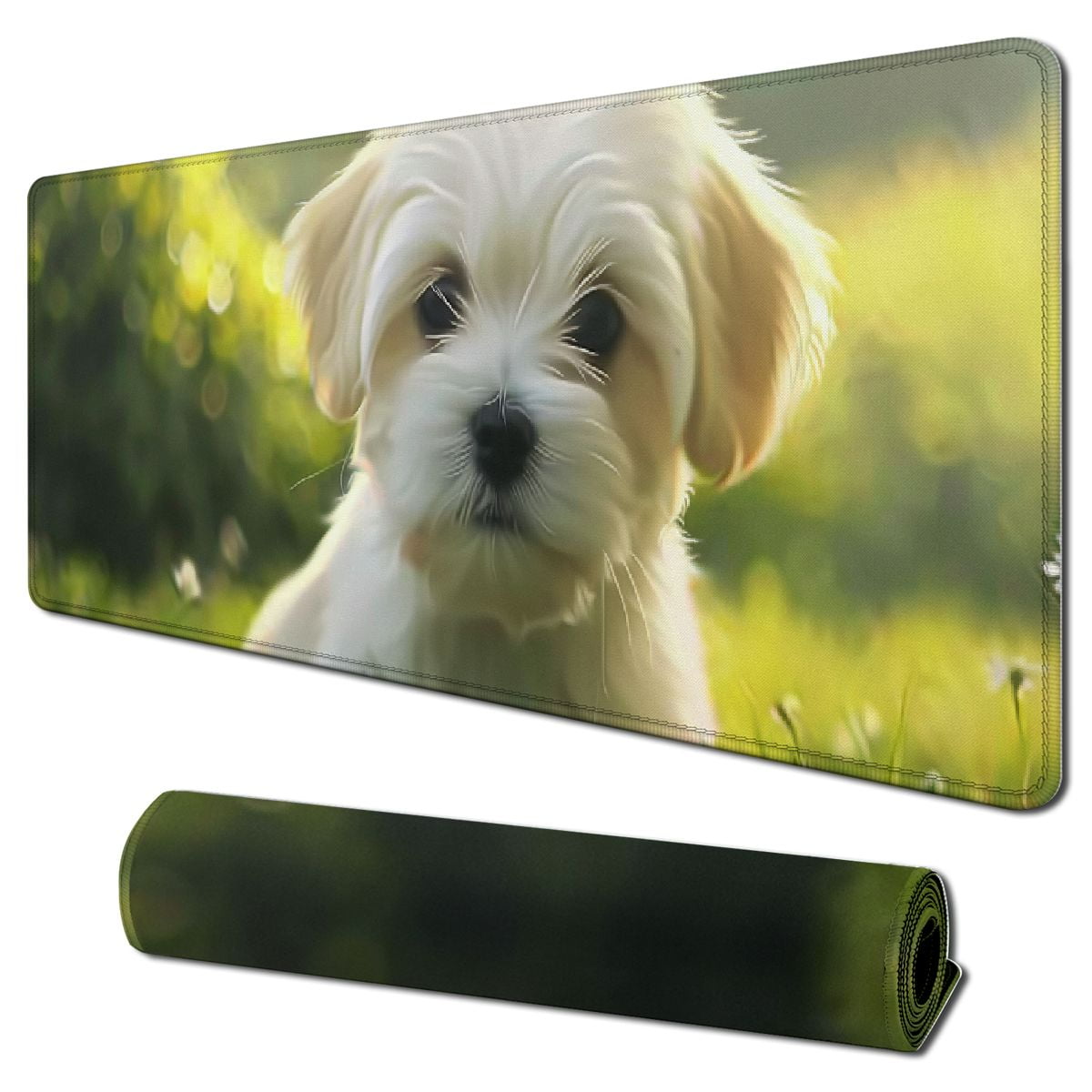 Ullo0ord Cute Puppy Prints Large office gaming mouse pad - Walmart.com