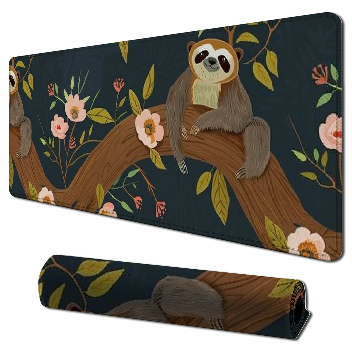 Ullo0ord Cute Sloth Animals Large Mouse Pad Gaming Mouse Pad Extended ...