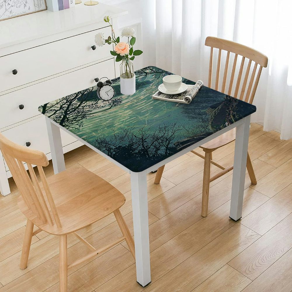 Ullo0ord Decorative Fitted Polyester Square Table Covers Tablecolth ...