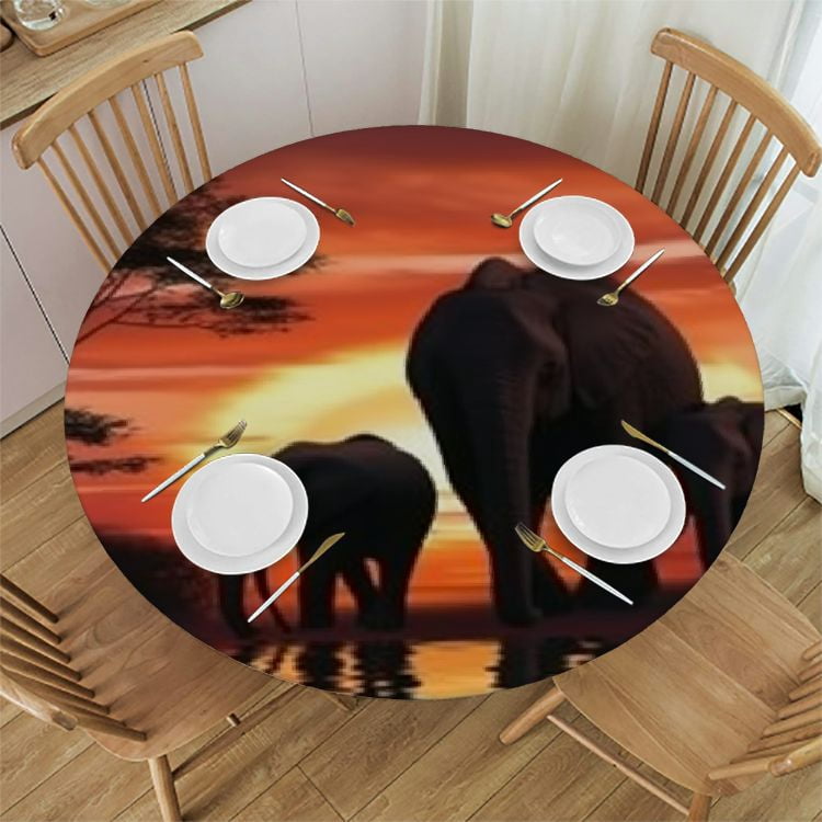 Ullo0ord Decorative Plate, Elephants Decor Ceramic Stoneware, Elephant ...