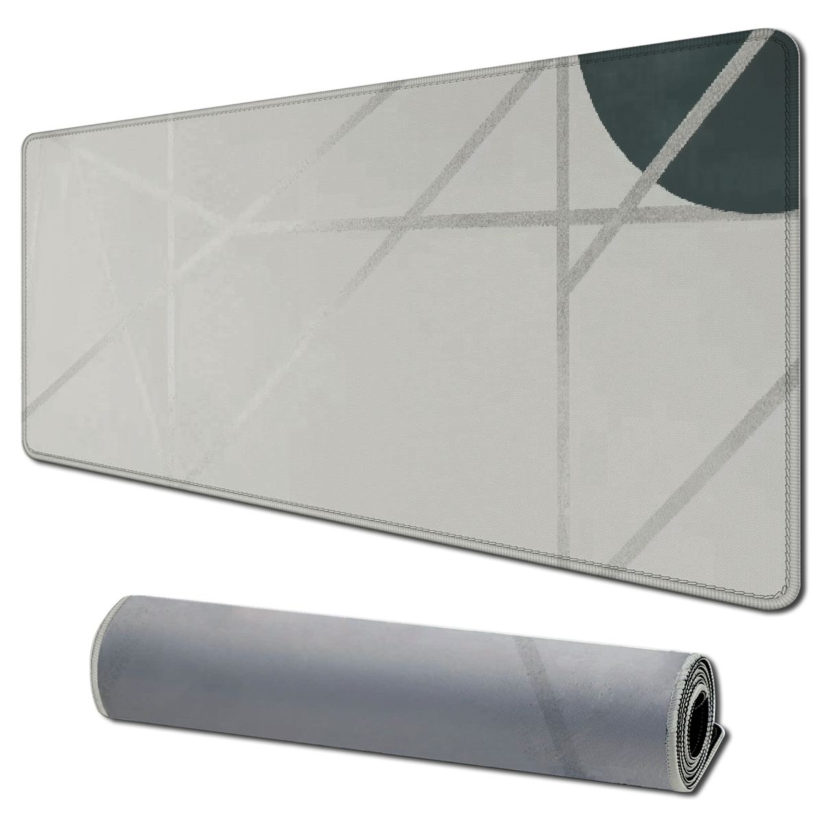 Ullo0ord Desk Mat Large Mouse Pads, Geometric Modern Triangles Trellis ...