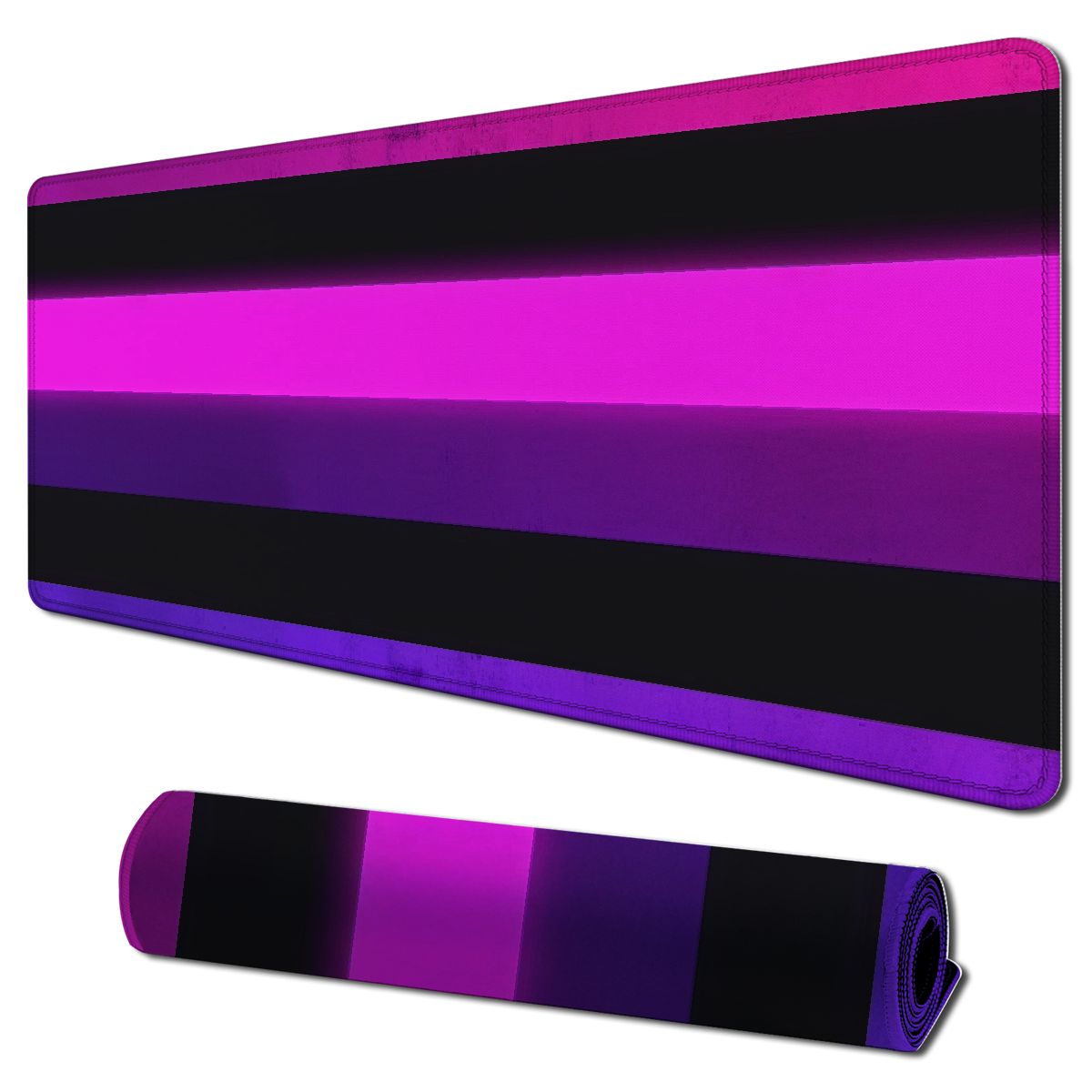 Ullo0ord Desk Mat Large Mouse Pads, Rainbow Striped Design Desk Pad ...