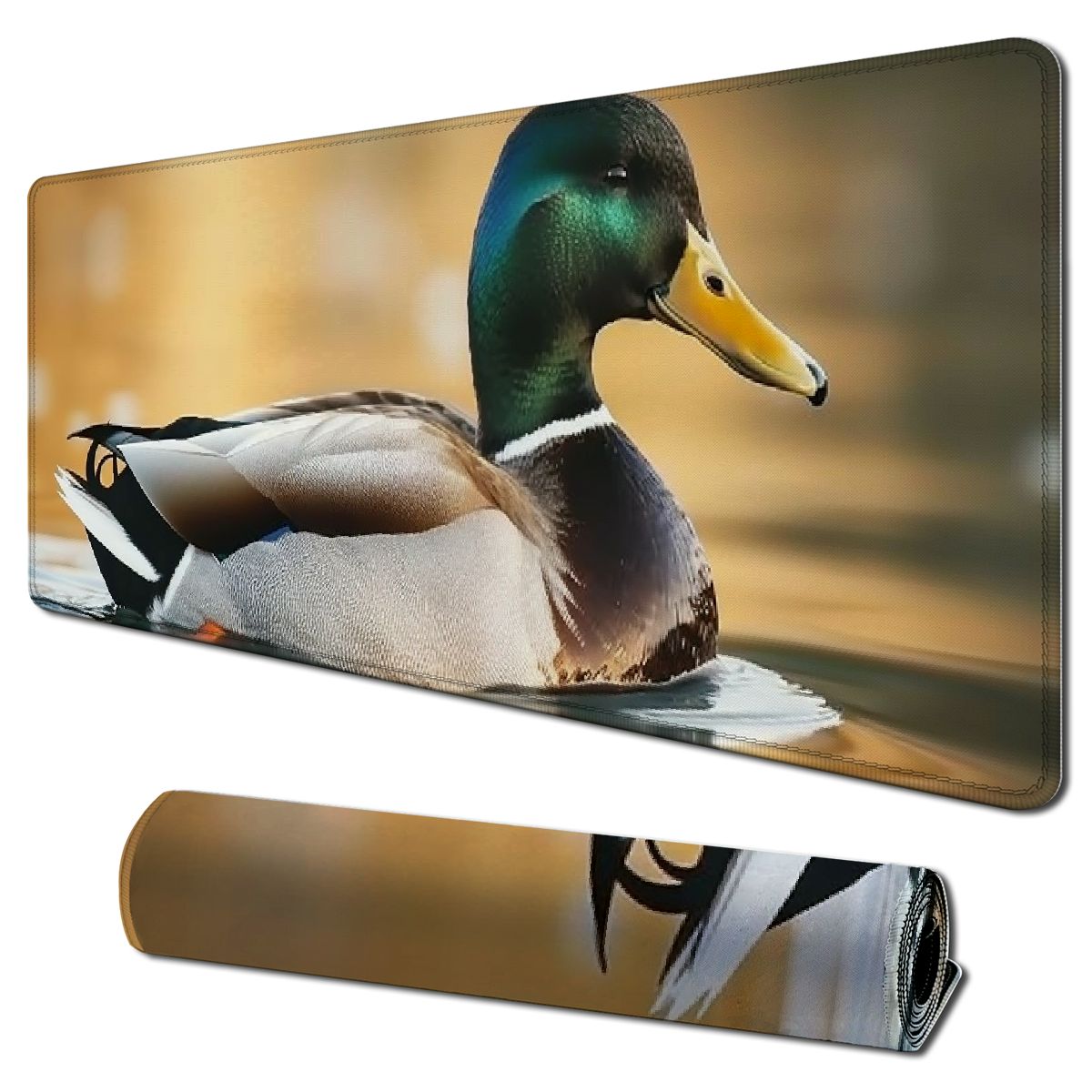 Ullo0ord Desk Pad Extended Mouse Pad with Stitched Edges Large Non Slip ...