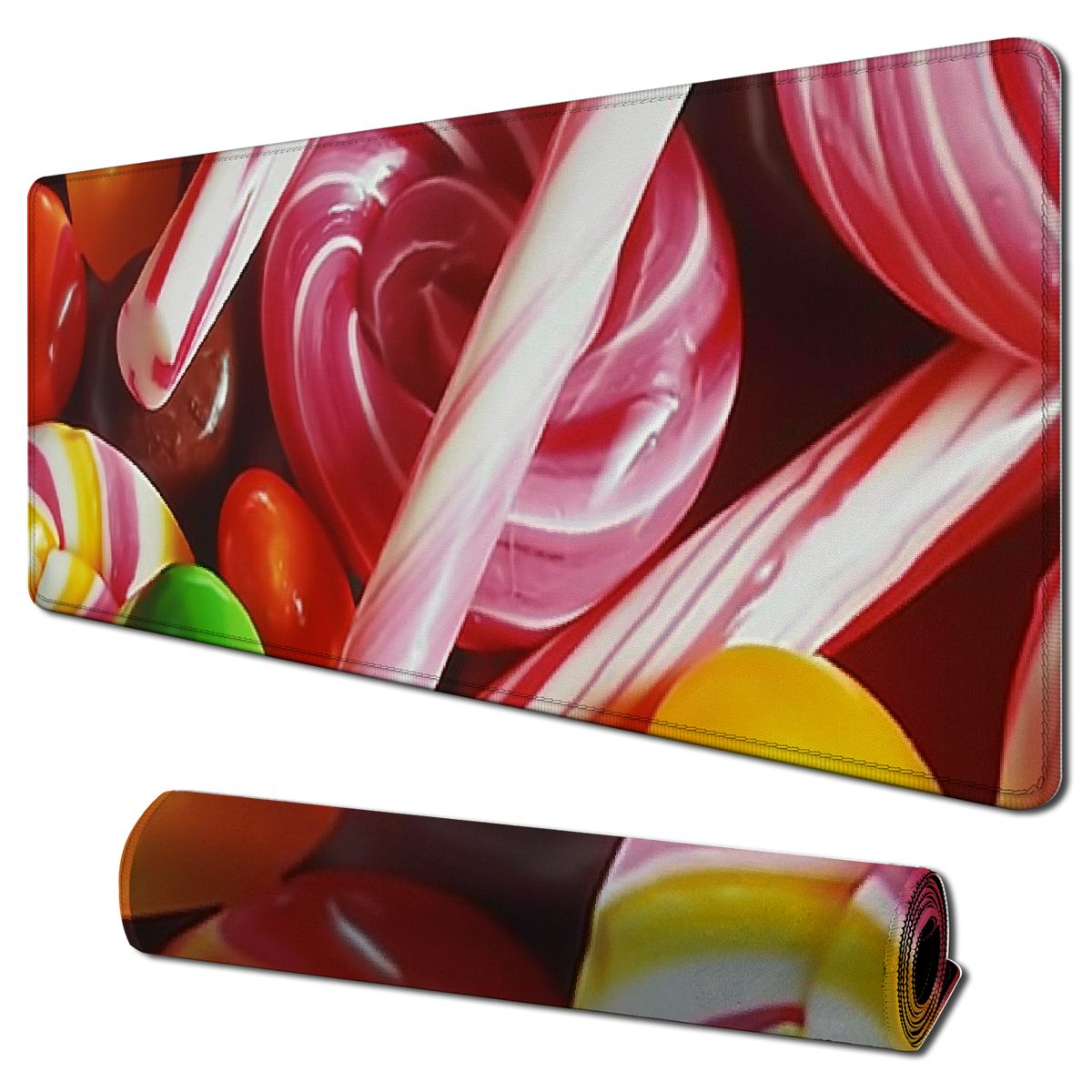 Ullo0ord Desk Pad Extended Mouse Pad with Stitched Edges Large Non Slip ...