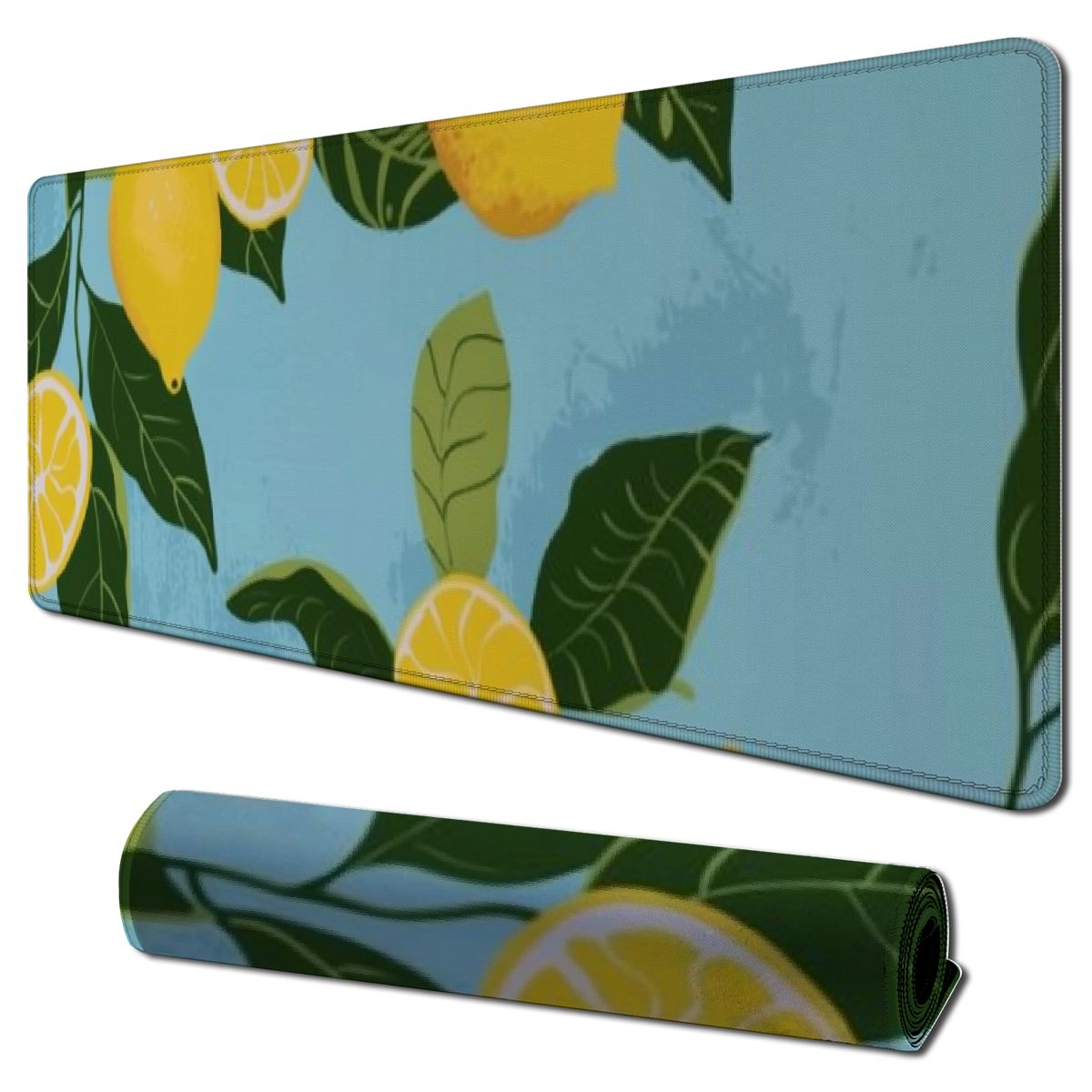 Ullo0ord Desk Pad Large Mouse Pads, Fruit Lemon Print Desk Mat for ...