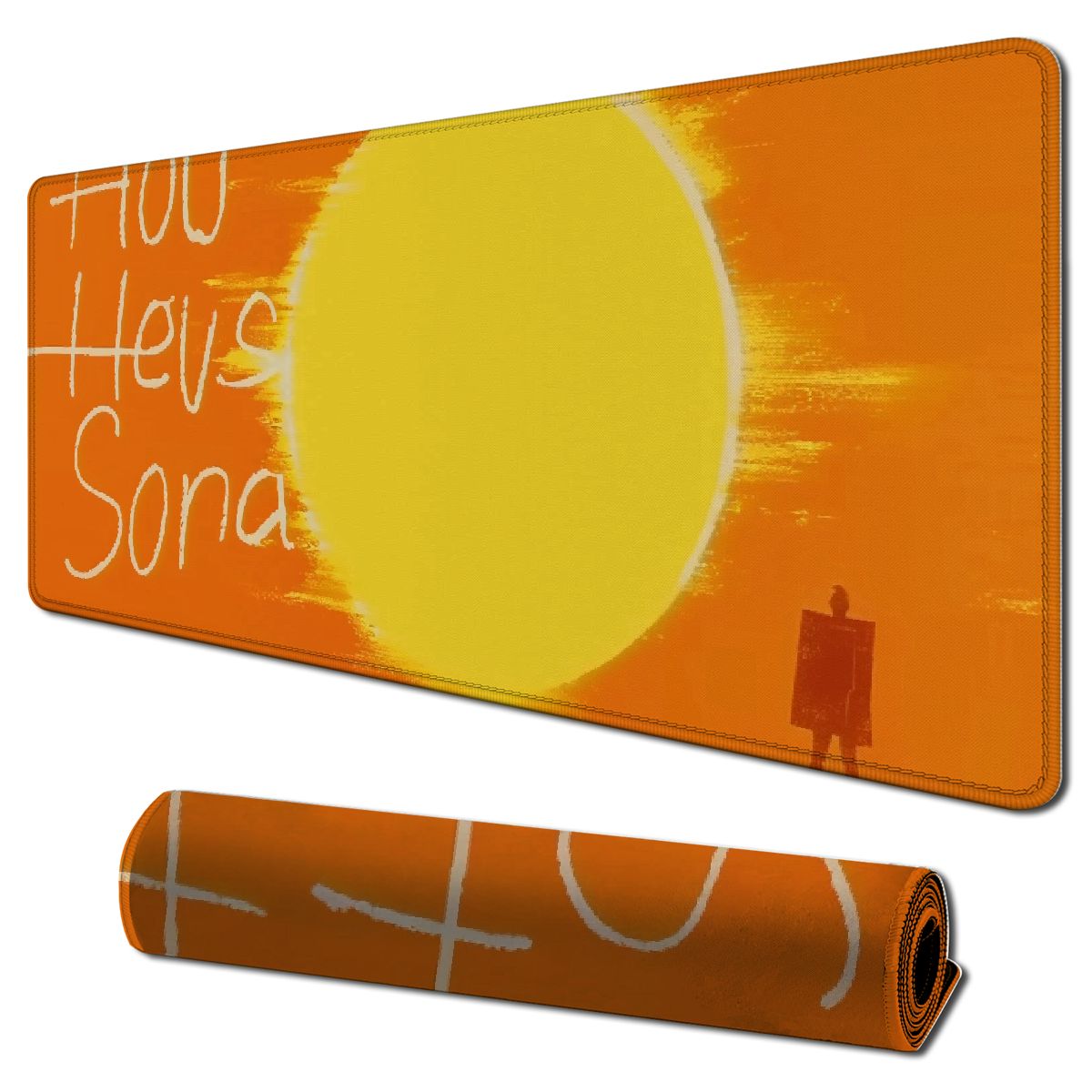 Ullo0ord Desk Pad Large , Yellow Desk Mat for Computer & Gaming Desk ...