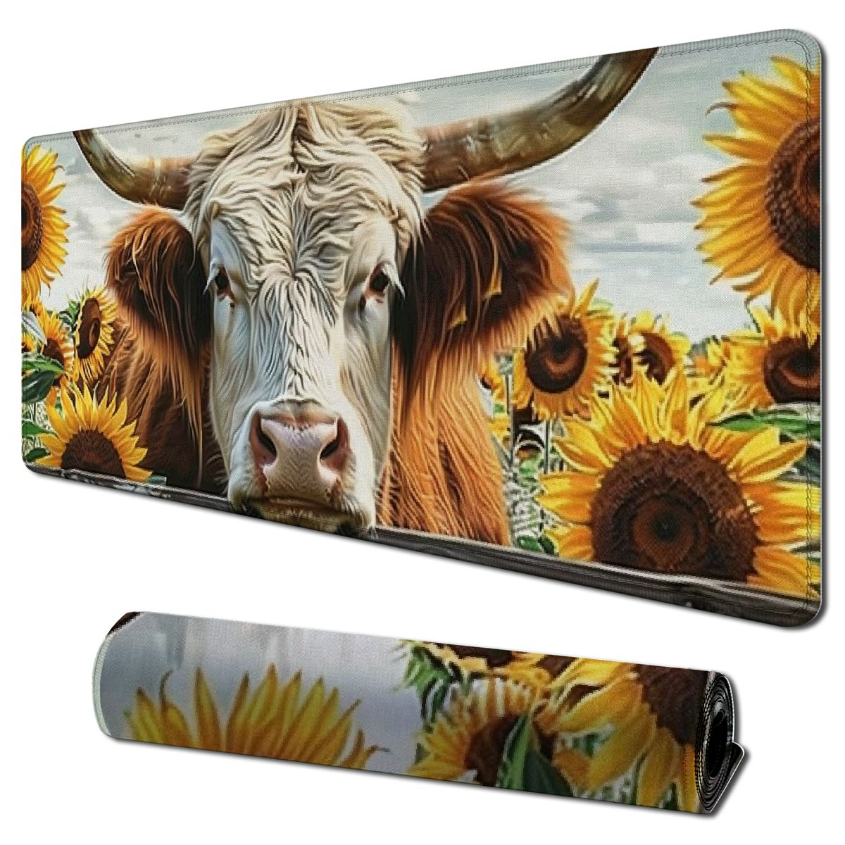 Ullo0ord Farm Highland Rustic West Extended Mouse Mat Farmhouse Animal ...