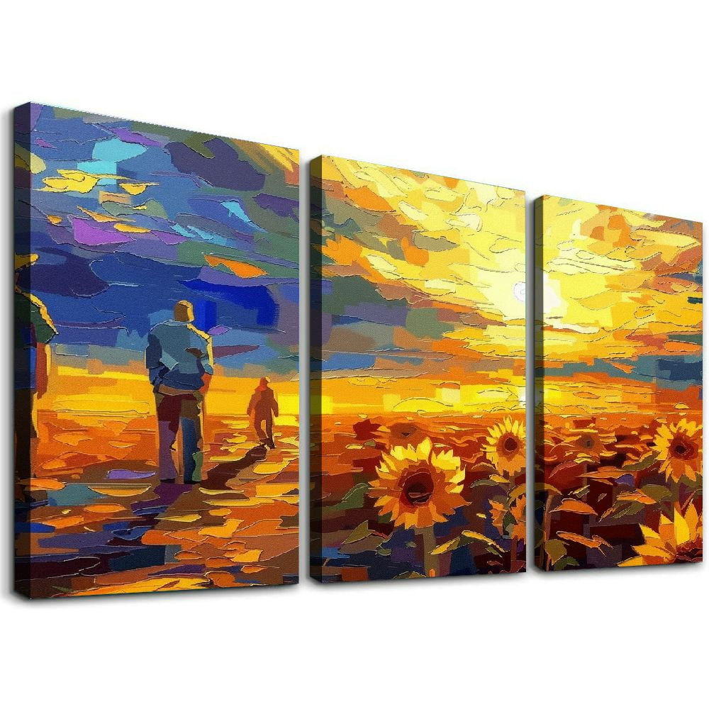 Ullo0ord Flower Wall Art Wall Art Paintings Printed Picture Canvas ...