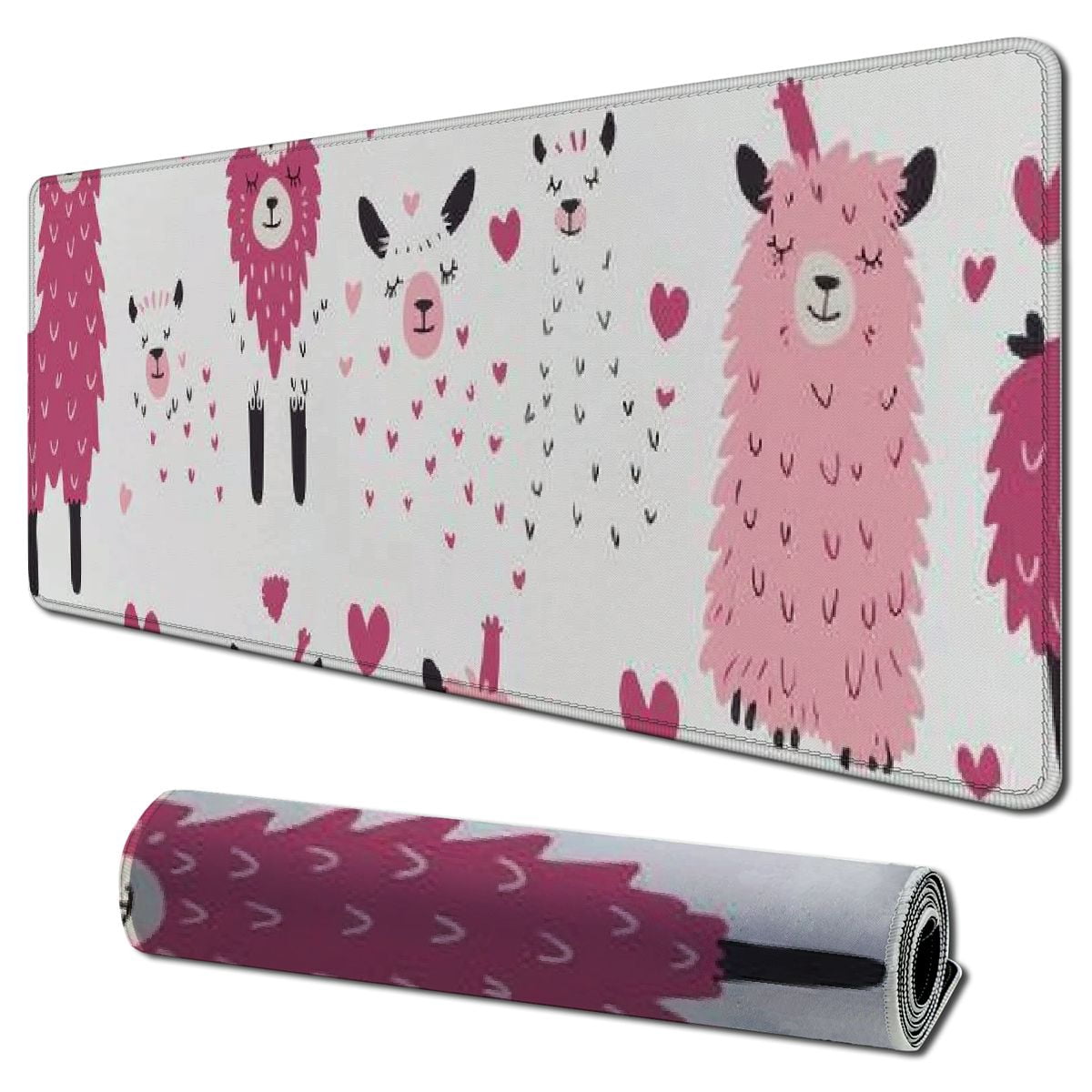 Ullo0ord Gaming Mouse Pad Cute Llamas and Large Mouse Pad Desk Mats on ...