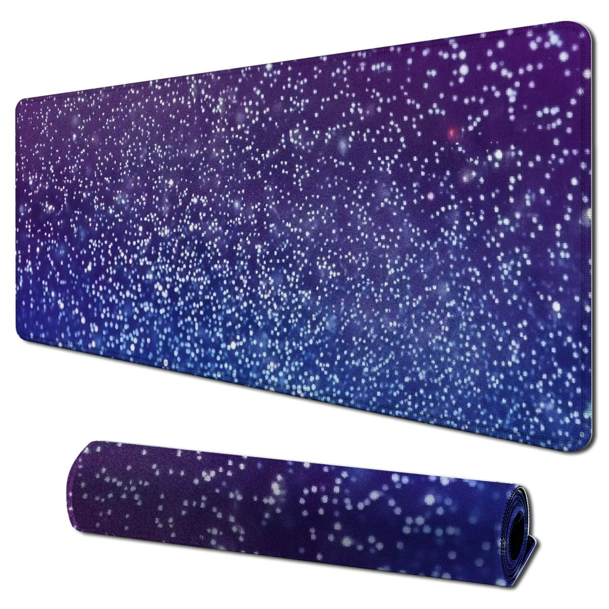 Ullo0ord Gaming Mouse Pad Teal Purple Glitter Large Mouse Pad Gradients ...