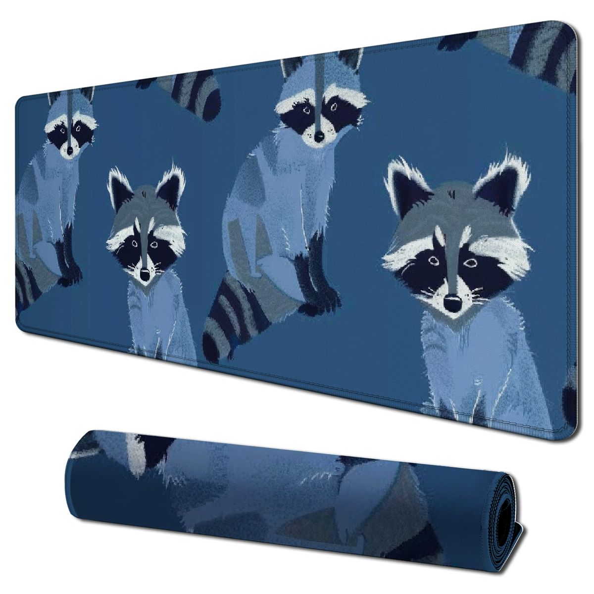 Ullo0ord Grey Funny Animals Large Mouse Pad Gaming Mouse Pad Extended ...