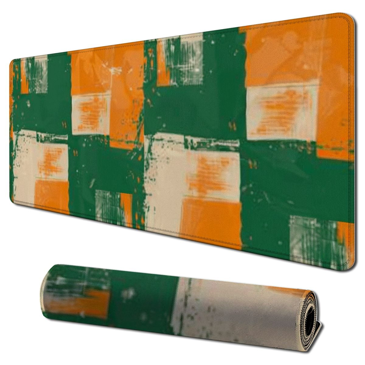 Ullo0ord Irish Flag Pattern Desk Mat,Mousepad Waterproof Mouse Mat with ...