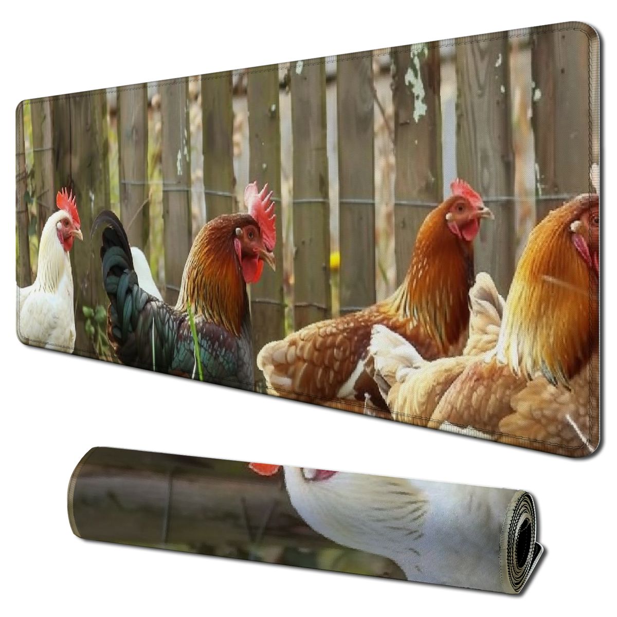 Ullo0ord Large Gaming Mouse Pad Colorful Chicken Oversized Long ...