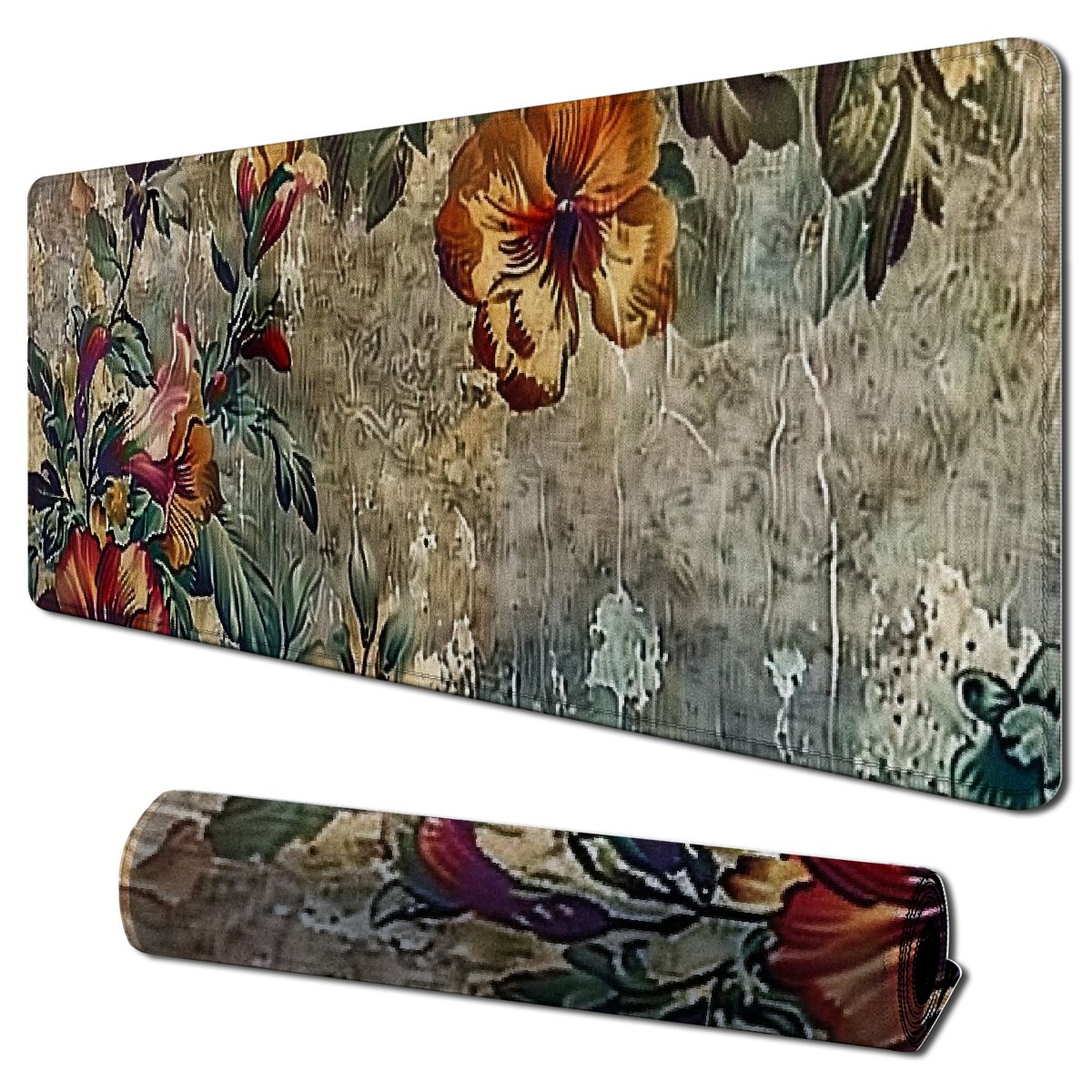 Ullo0ord Large Gaming Mouse Pad Plus a Coasters + Cable Clips, Dark Art ...