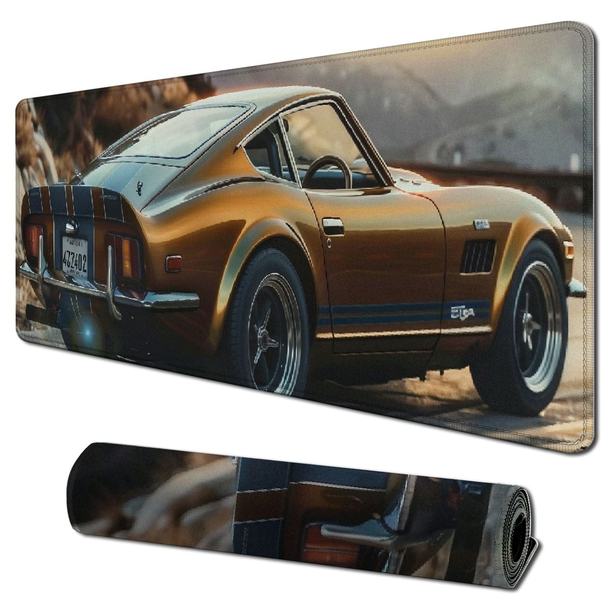 Ullo0ord Large Mouse Pad Overlock Edge Rubber Desk Mat Computer ...