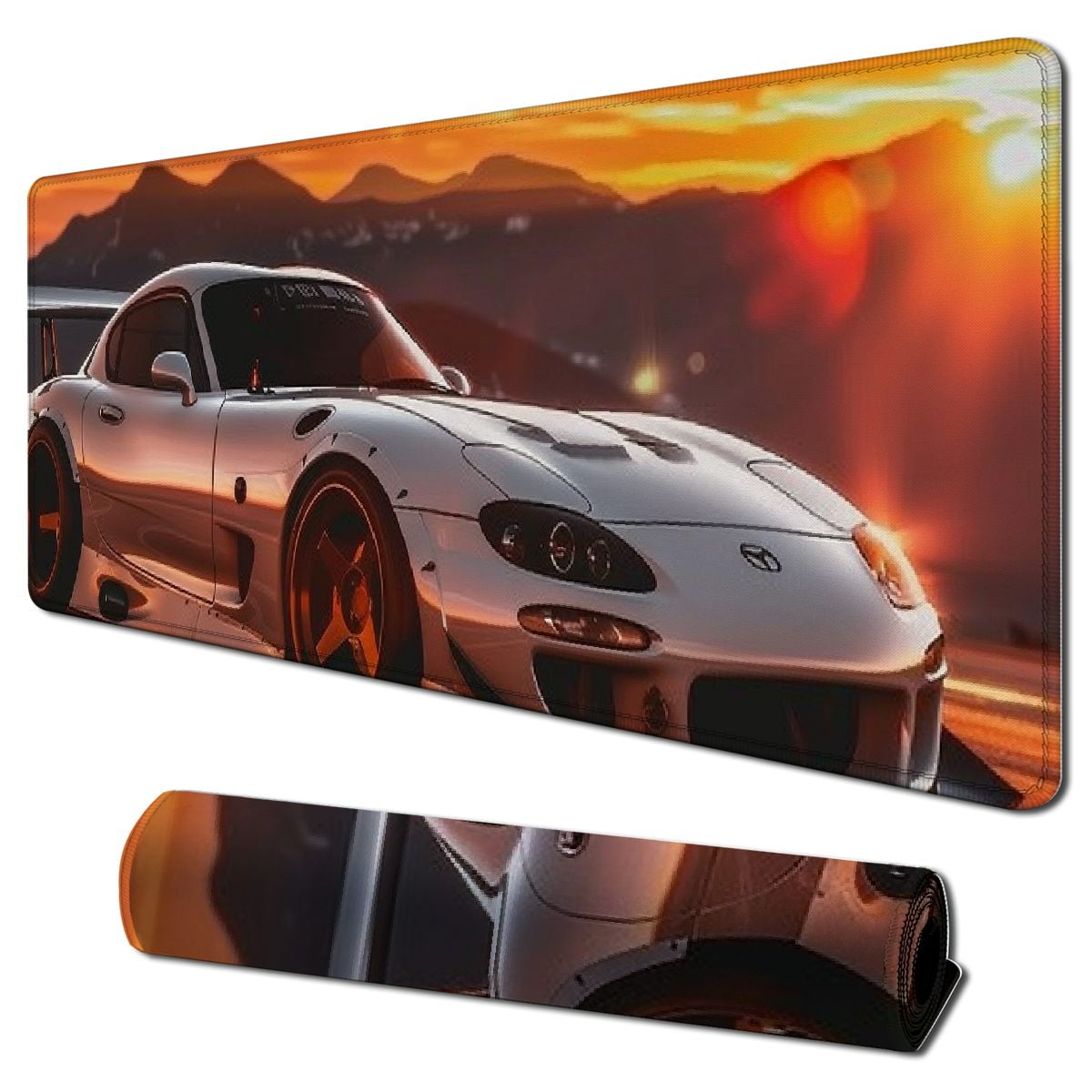 Ullo0ord Large Mouse Pad Overlock Edge Rubber Desk Mat Computer ...