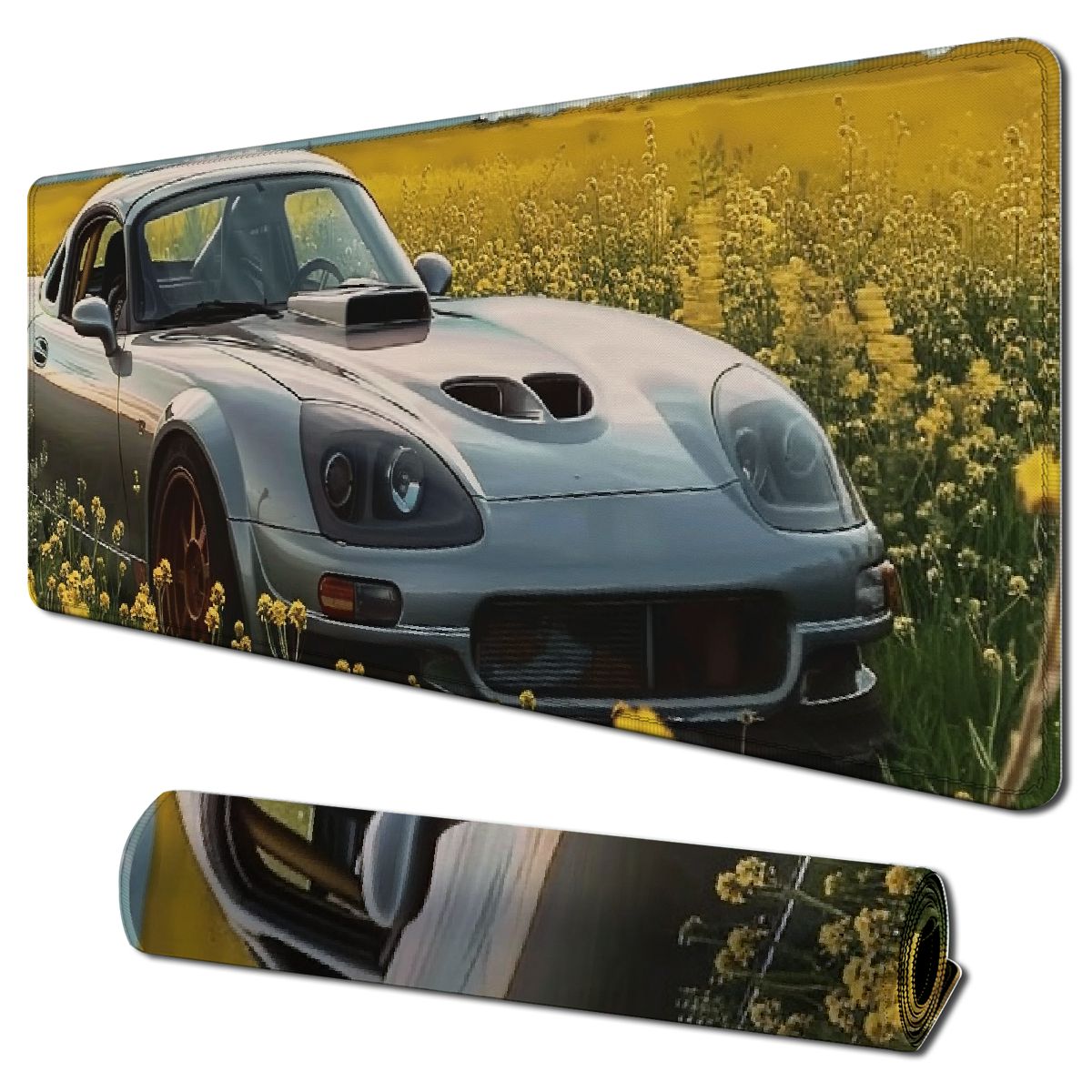 Ullo0ord Large Mouse Pad Overlock Edge Rubber Desk Mat Computer ...