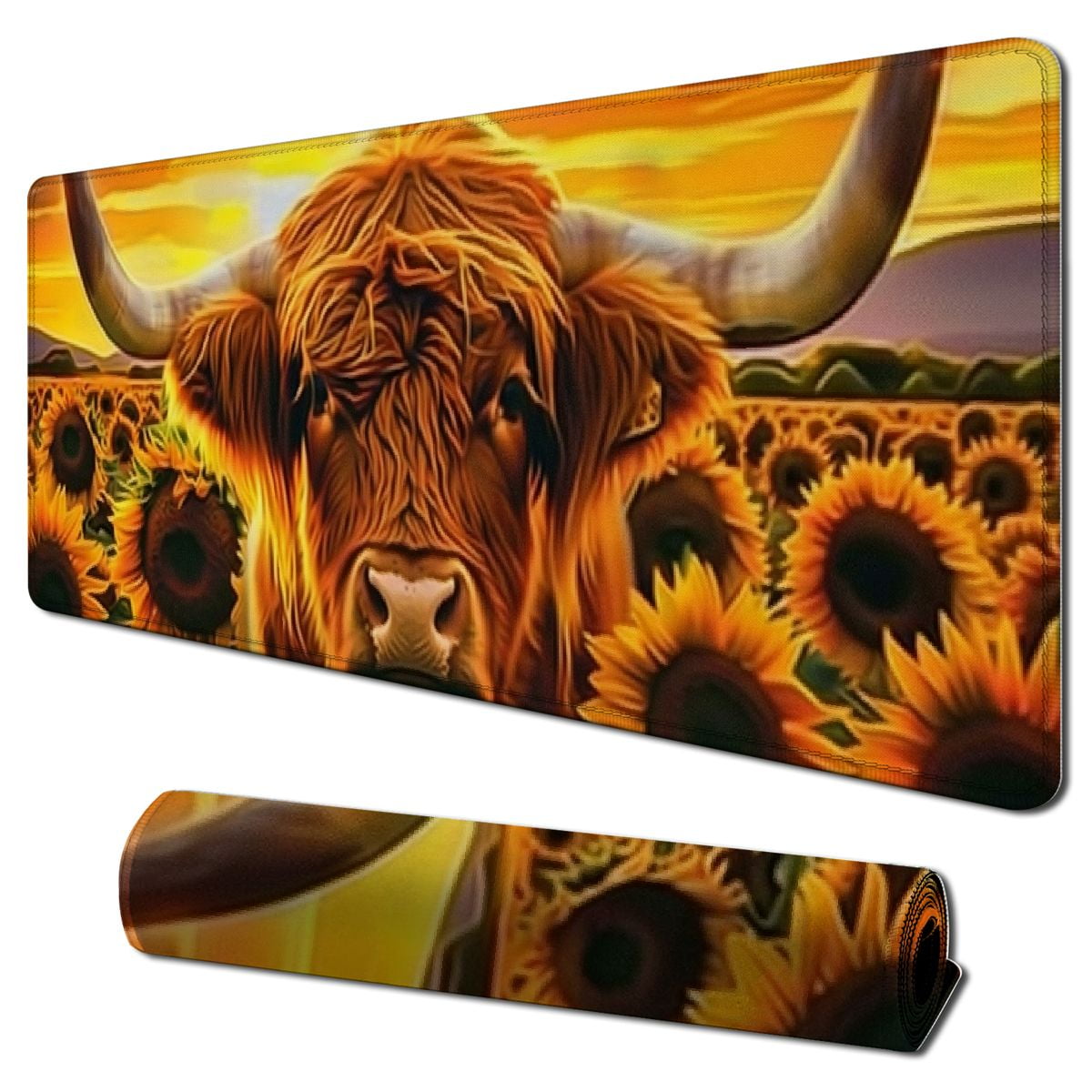 Ullo0ord Large Mouse Pad Overlock Edge Rubber Desk Mat Computer ...