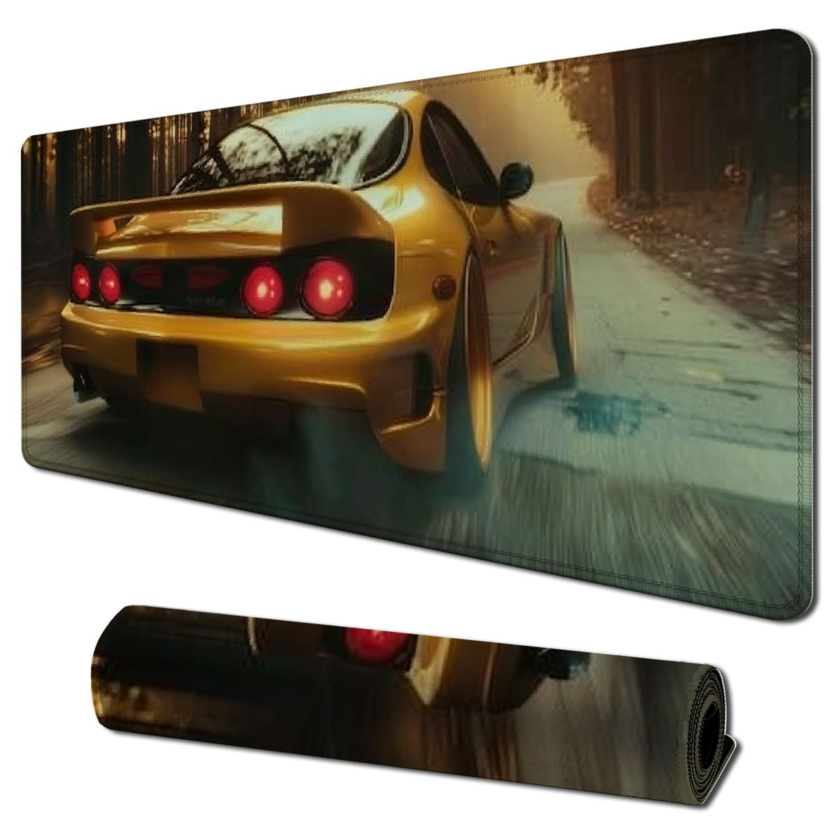 Ullo0ord Large Mouse Pad Overlock Edge Rubber Desk Mat Computer ...