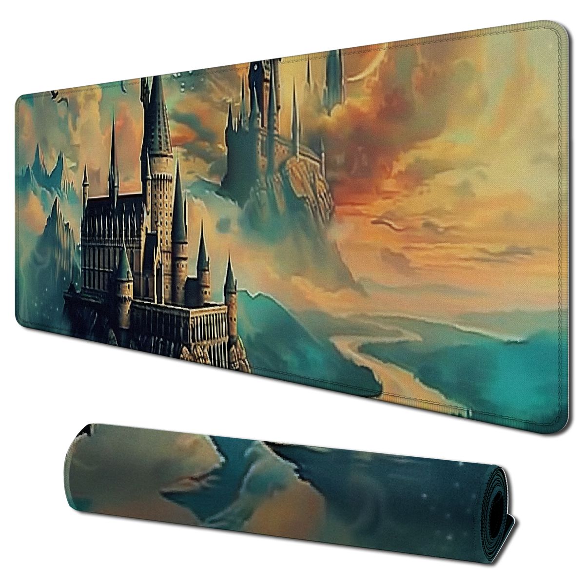 Ullo0ord Large Mouse Pad Overlock Edge Rubber Desk Mat Computer ...