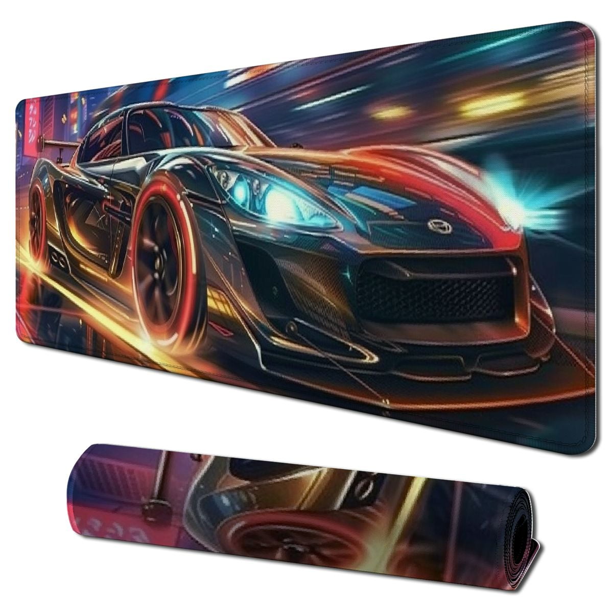 Ullo0ord Large Mouse Pad Overlock Edge Rubber Desk Mat Computer ...