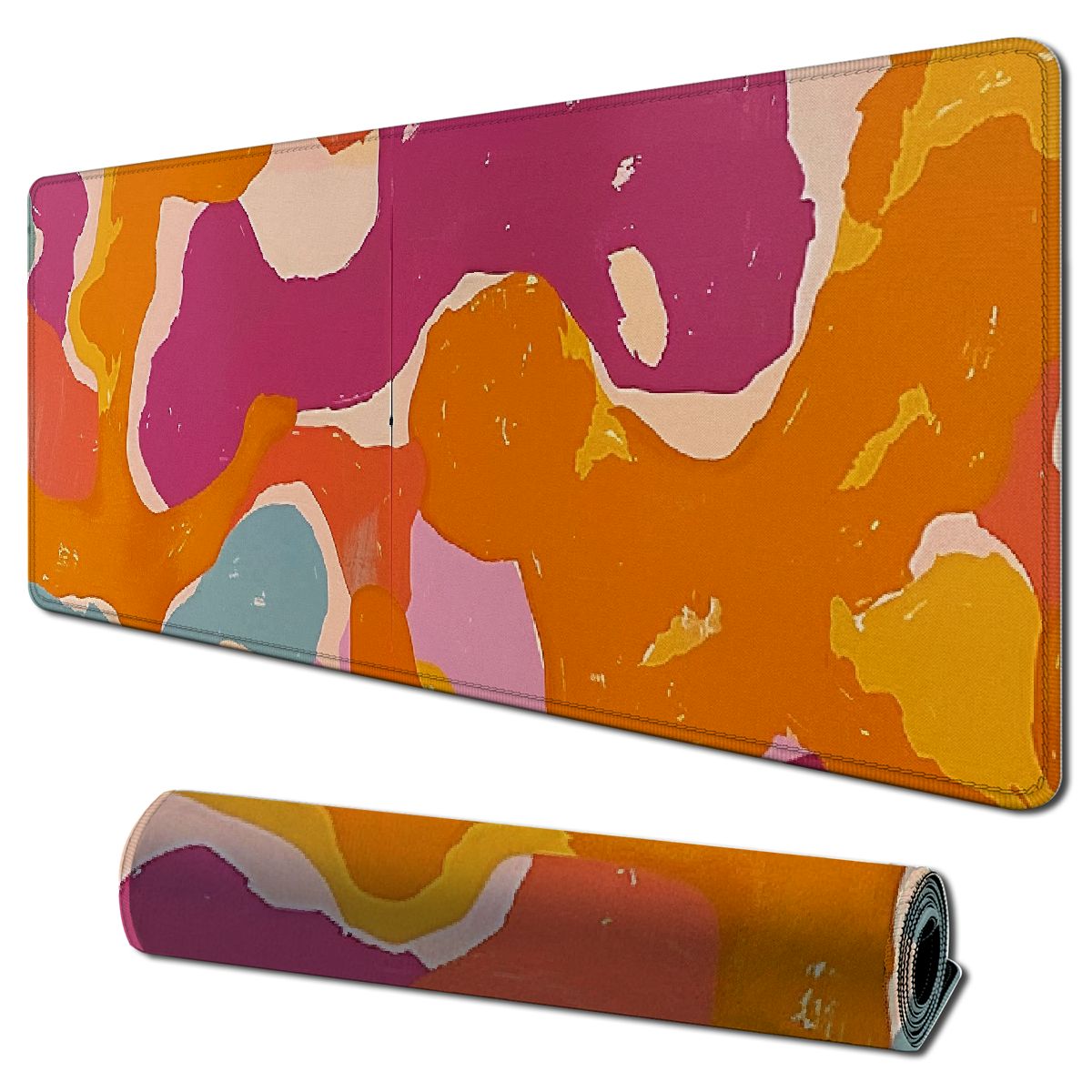 Ullo0ord Large Mouse Pad Overlock Edge Rubber Desk Mat Computer ...