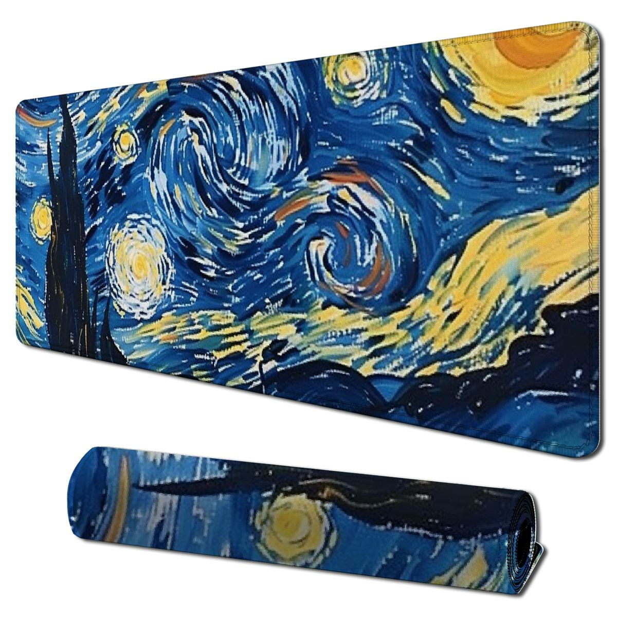 Ullo0ord Large Mouse Pad Overlock Edge Rubber Desk Mat Computer ...