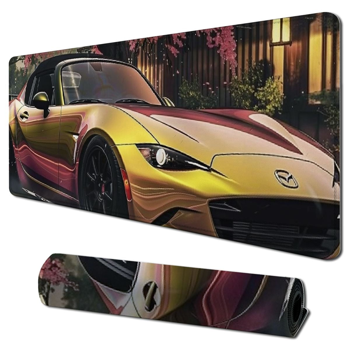 Ullo0ord Large Mouse Pad Overlock Edge Rubber Desk Mat Computer ...