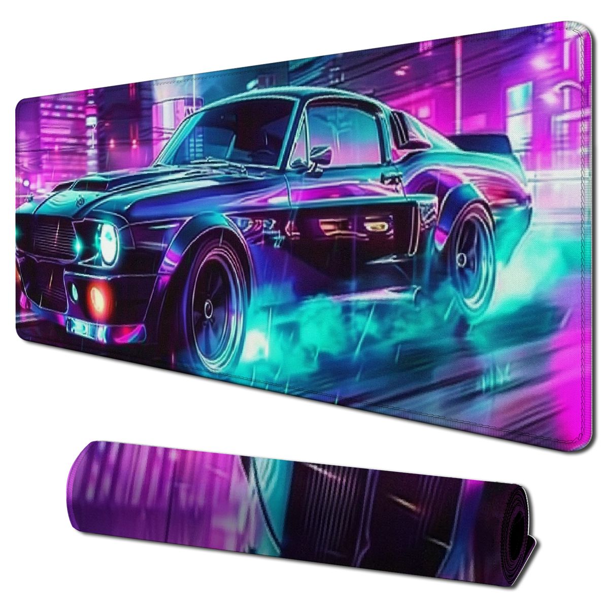 Ullo0ord Large Mouse Pad Overlock Edge Rubber Desk Mat Computer ...