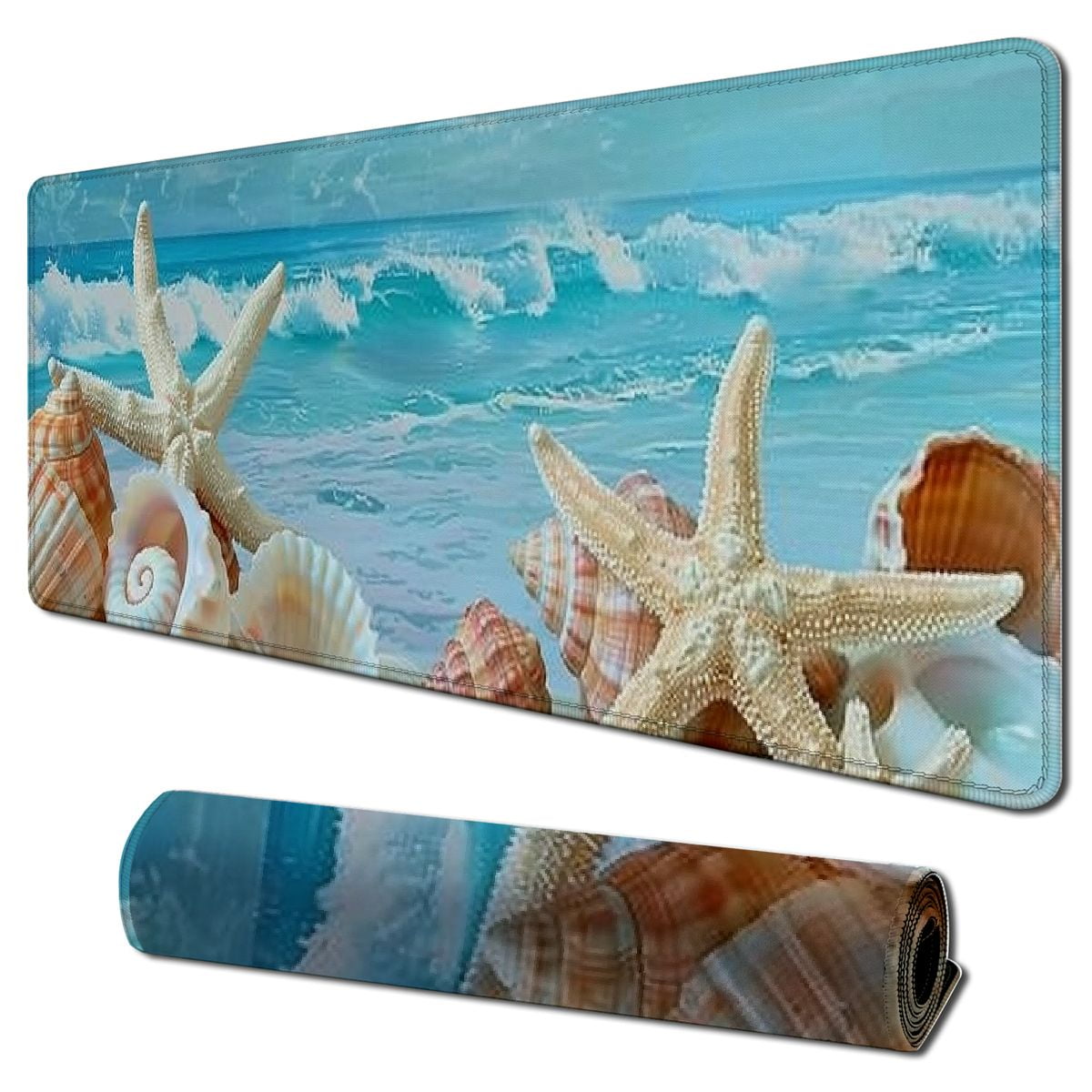 Ullo0ord Large Mouse Pad Overlock Edge Rubber Desk Mat Computer ...