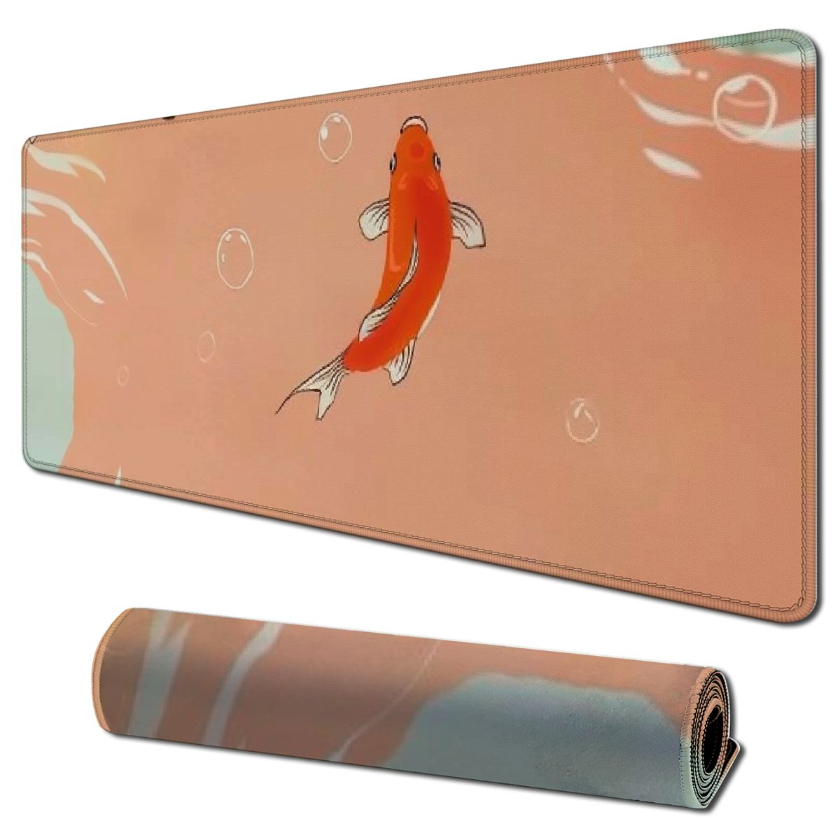Ullo0ord Mixed Live Goldfish Desk Mat Protector Non-Slip Mouse Pad ...