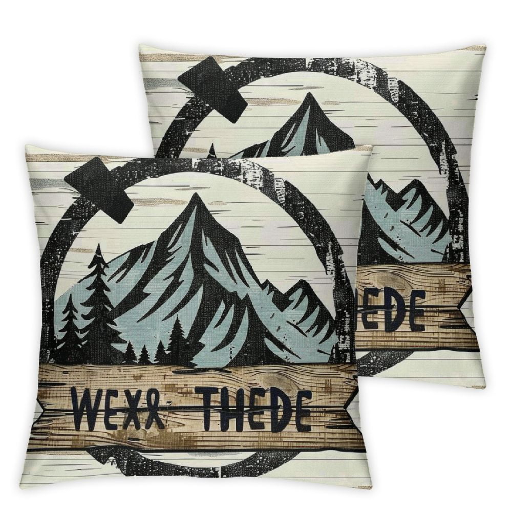 Ullo0ord Motivational Signs Pillow Cover Retro Wood Background ...