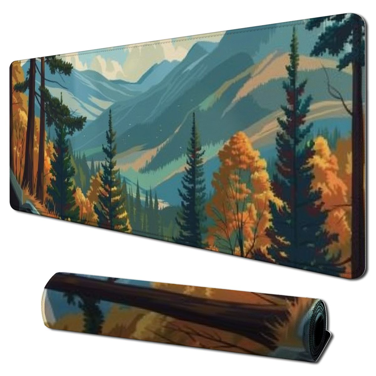 Ullo0ord Mountains Prints Large Office Gaming Mouse pad - Walmart.com
