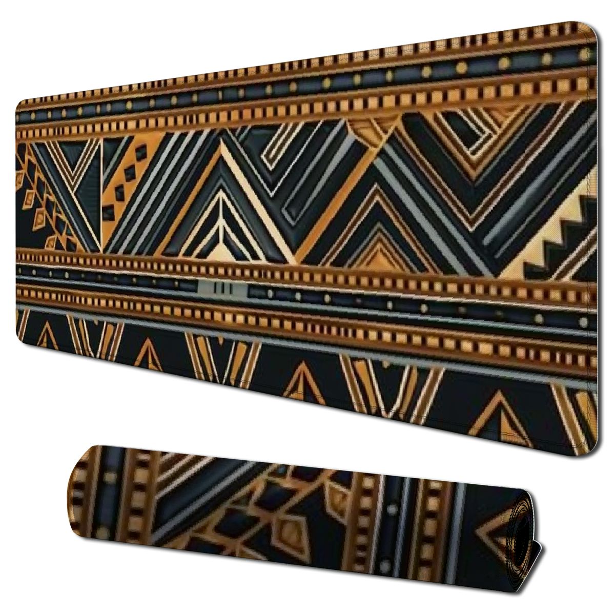 Ullo0ord Mouse Pad Tribal African Fabric with Non Slip Rubber Base ...