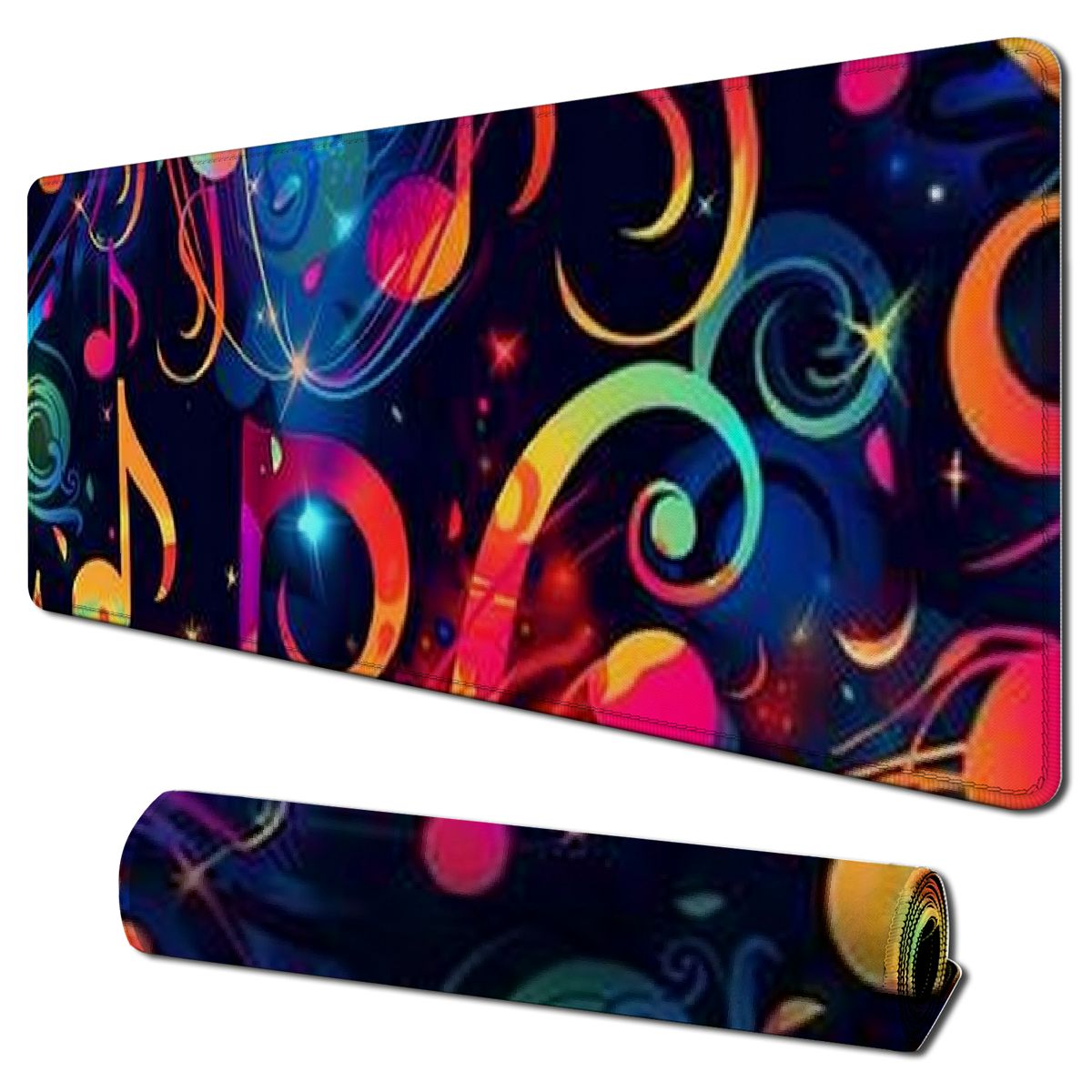 Ullo0ord Music Note Mouse Pad, Personality Design Rubber Base for ...