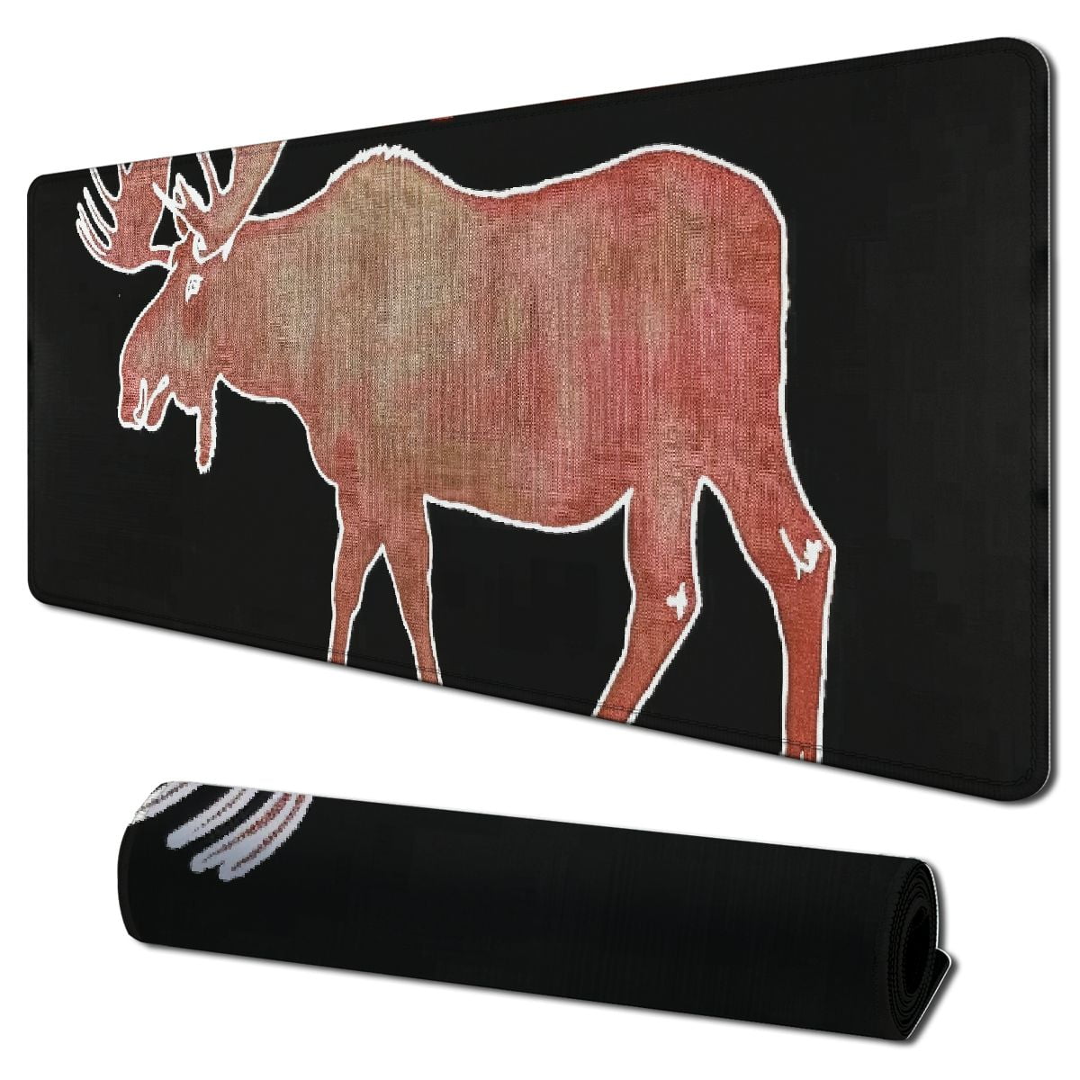 Ullo0ord Norway Elk Non-Slip Mouse Pads Rubber Desk Mat Easy Clean ...