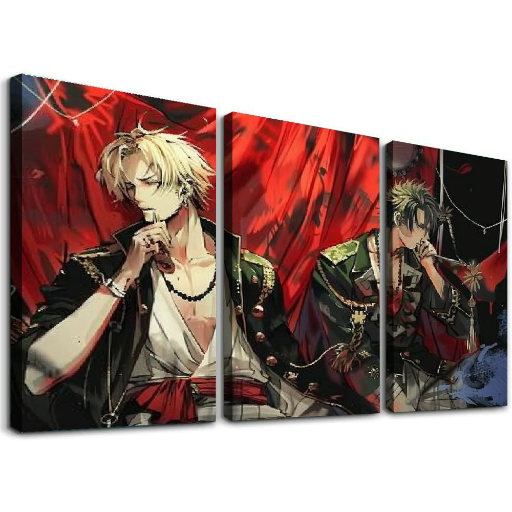 Ullo0ord Painting Canvas Wall Art Drinking and Roronoa Zoro Drinking ...