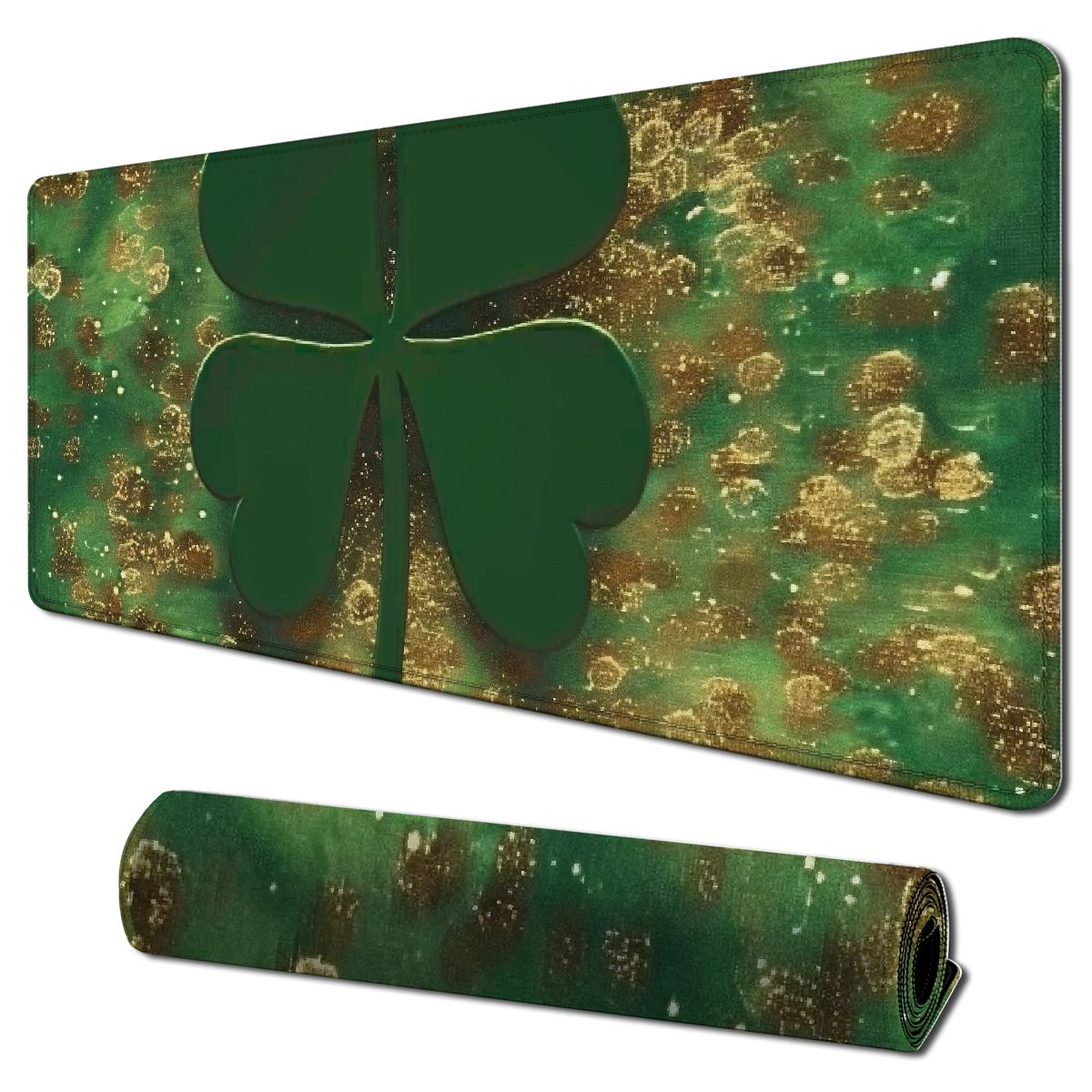 Ullo0ord Patrick's Day Desk Mat Cute Desk Decor Mouse Pad Large Desk ...