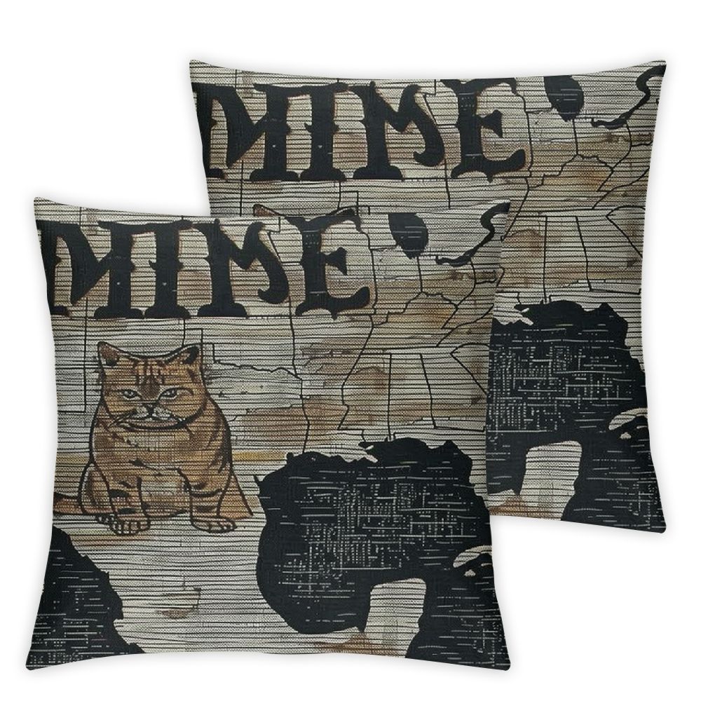 Ullo0ord Pillow Covers USA State Map Decorative Pillow Cover for Couch ...