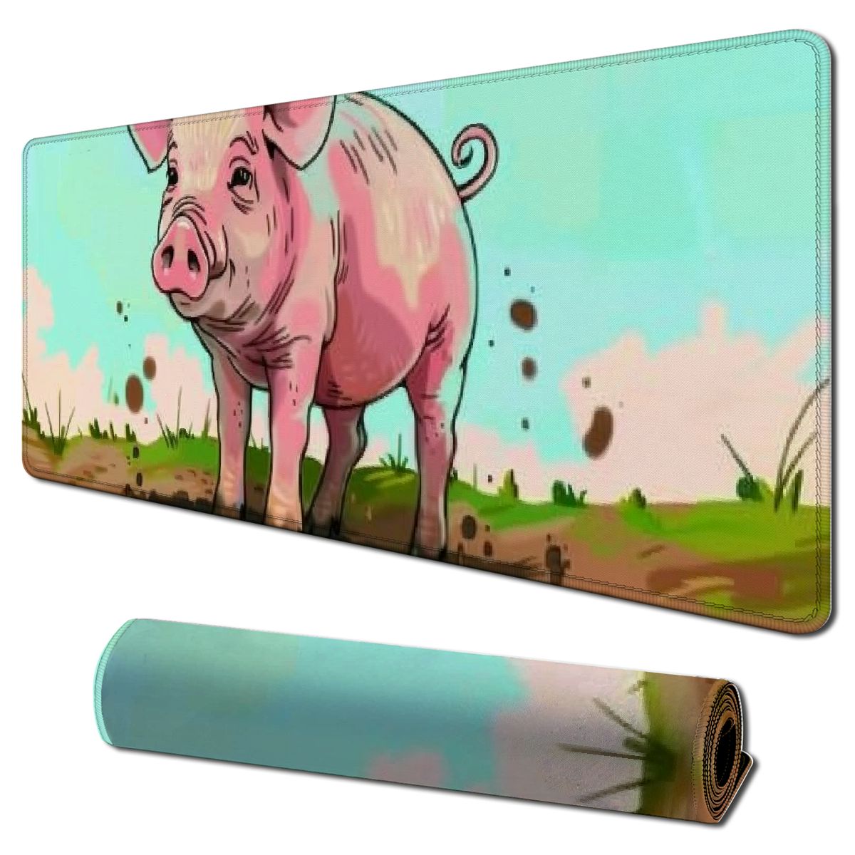 Ullo0ord Pink Piglet Extra Large Rubber Mouse Pad - Walmart.com