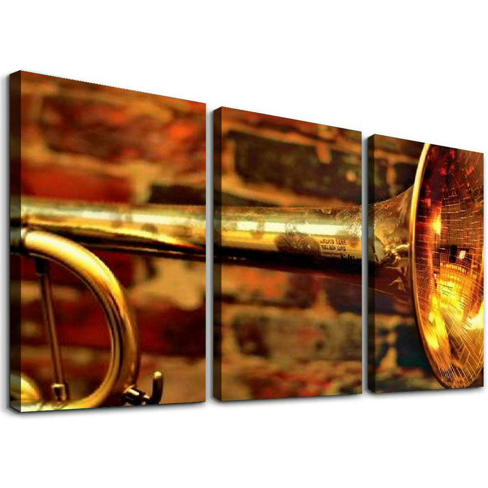 Ullo0ord Posters Brass Trombone Art Print Canvas Art Poster And Wall Art Picture Print Modern ...