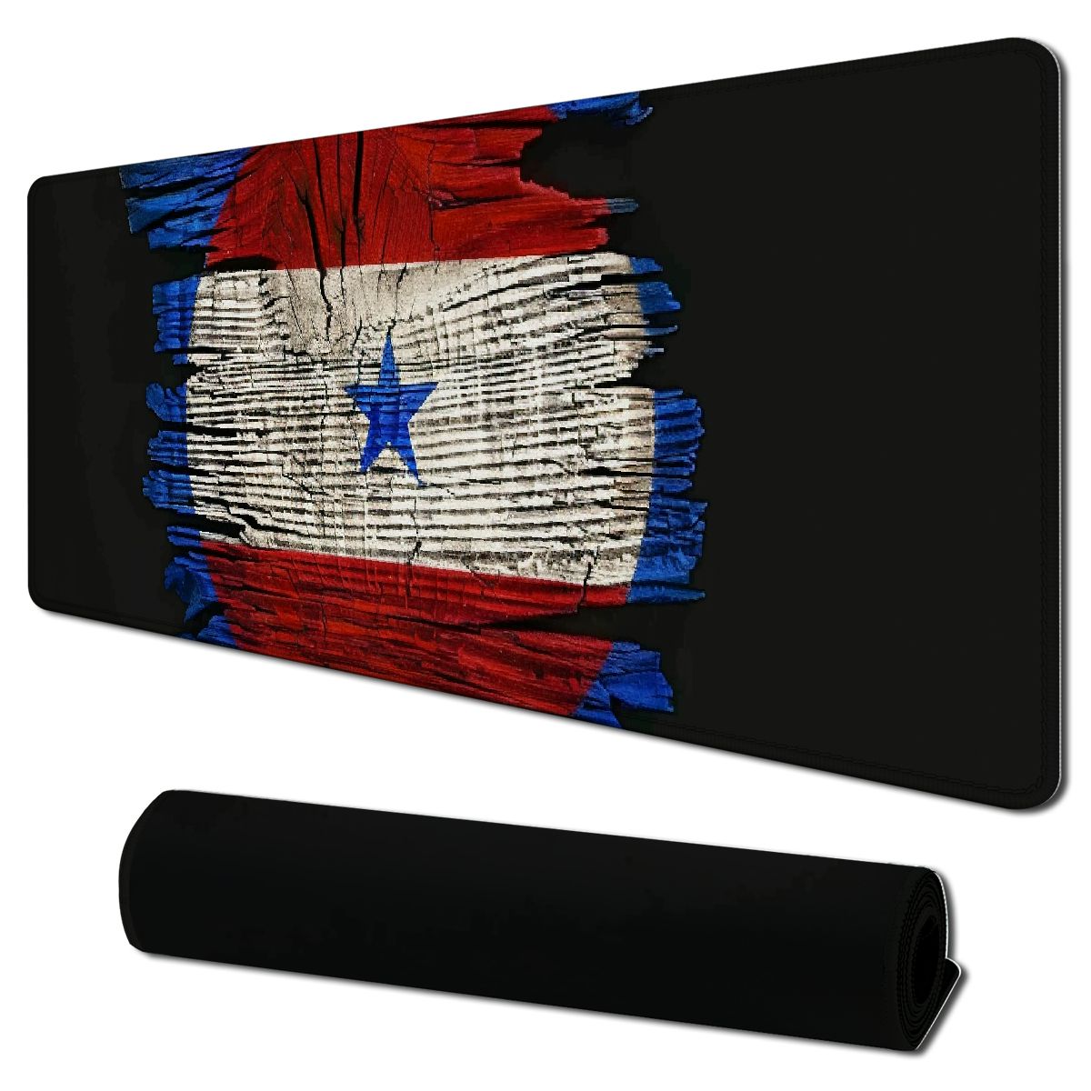 Ullo0ord Puerto Rico Flag Non-Slip Mouse Pads Rubber Desk Mat Easy ...